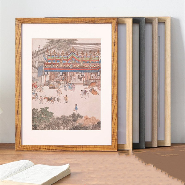 frame gambar dinding Picture Photo Frames for Wall frame gambarm Solid Wood Simple Photo Frame ...