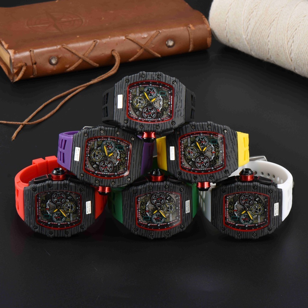 New Richard Quartz Movement Barrel-Shaped Hollow Trendy Unique Swed ...