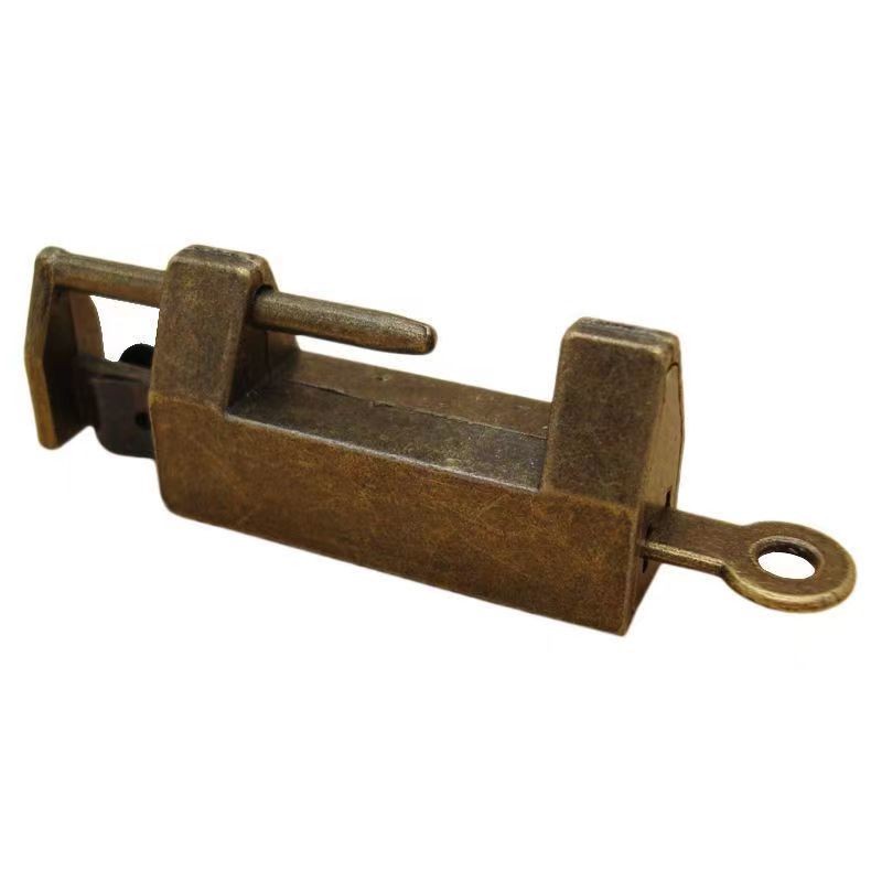 Shop Mini Antique Small Lock Chinese Style Fuzi Lock Old Box Horizontal ...