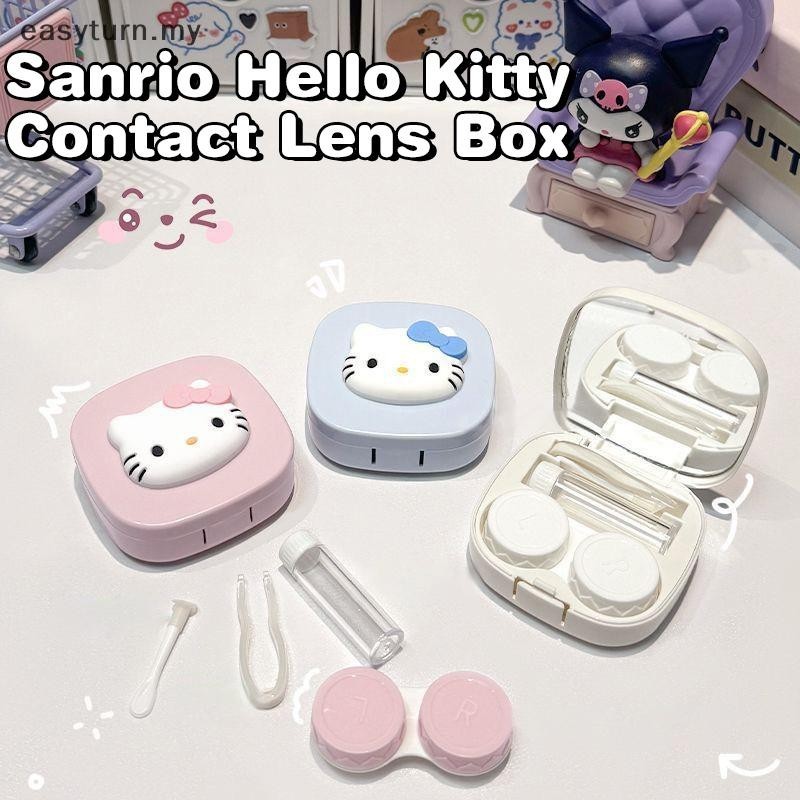 Eas Kawaii Hello Kitty Color Contact Lens Case Cartoon Cute Sanrio ...