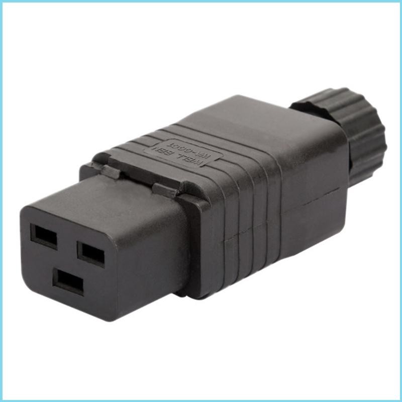 RUN Rewirable 16A 250VAC 320 C 19 plug IEC C19 DIY plug conector IEC ...