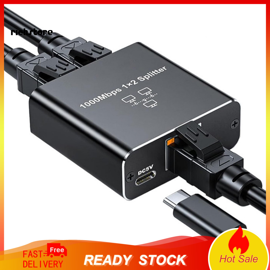 Dual Port Ethernet Adapter Internet Splitter High Speed Ethernet ...