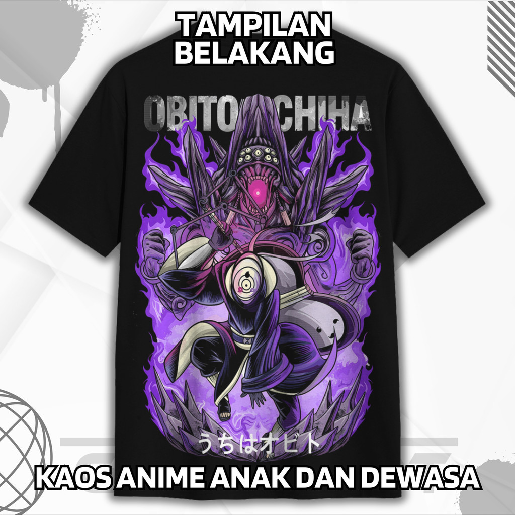 KATUN Anime NARUTO SHIPUDEN T-SHIRT - OBITO UCHIHA BRAND GOOBIIDOT ...