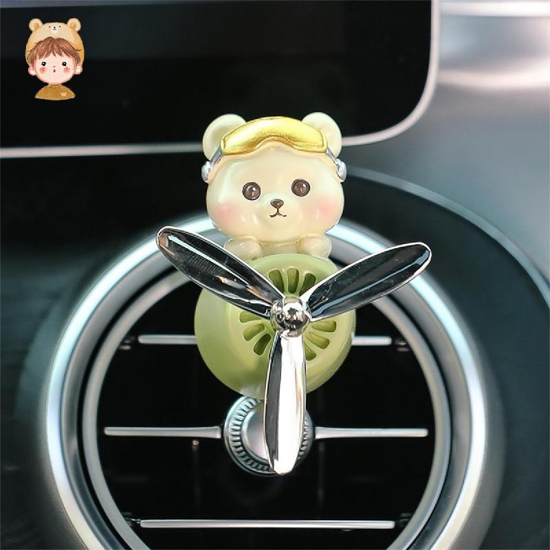 Car Air Freshener Vent Clips Pilot Rotating Propeller Fragrance Diffuser Car Air Outlet Clip ...