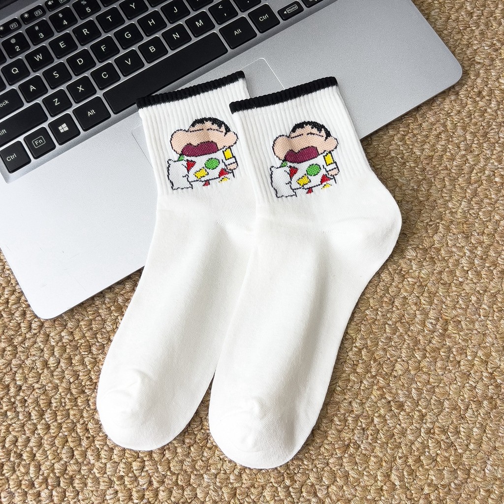 Crayon Shin-chan Socks Cotton Women Socks | Shopee Malaysia