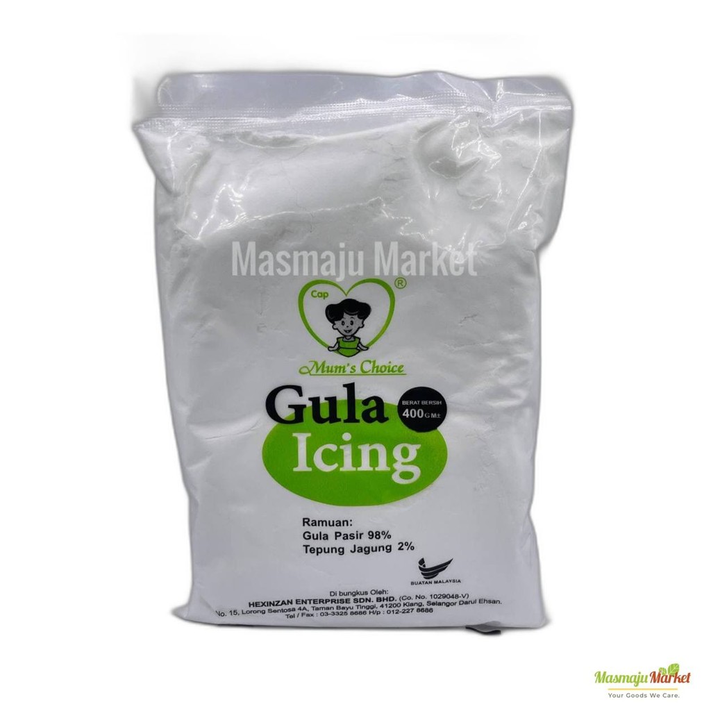 Gula Icing & Icing Sugar Mums Choice / 糖粉 400G Ready Stock 💥 | Shopee ...