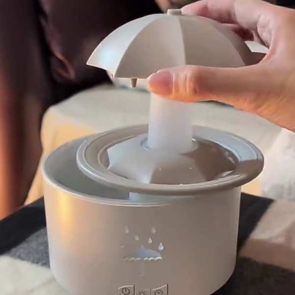 rain cloud humidifier Rotating Raindrop Aroma Diffuser Household Bedroom Mute Large Fog Volume ...