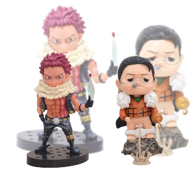 12cm ONE PIECE Childhood Sir Crocodile Charlotte Katakuri Action ...