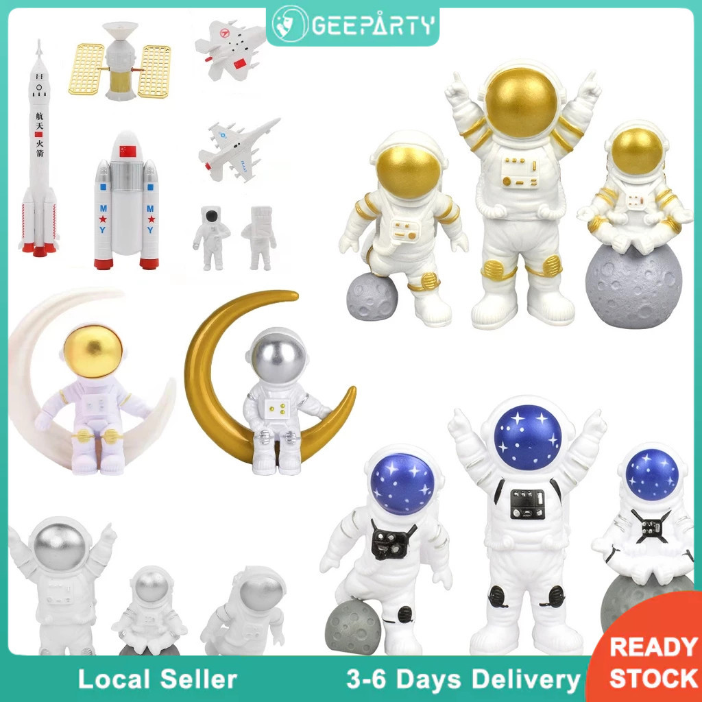 GeeParty 3 Pcs Space Astronaut Universe Theme Kids Birthday Party Cake ...