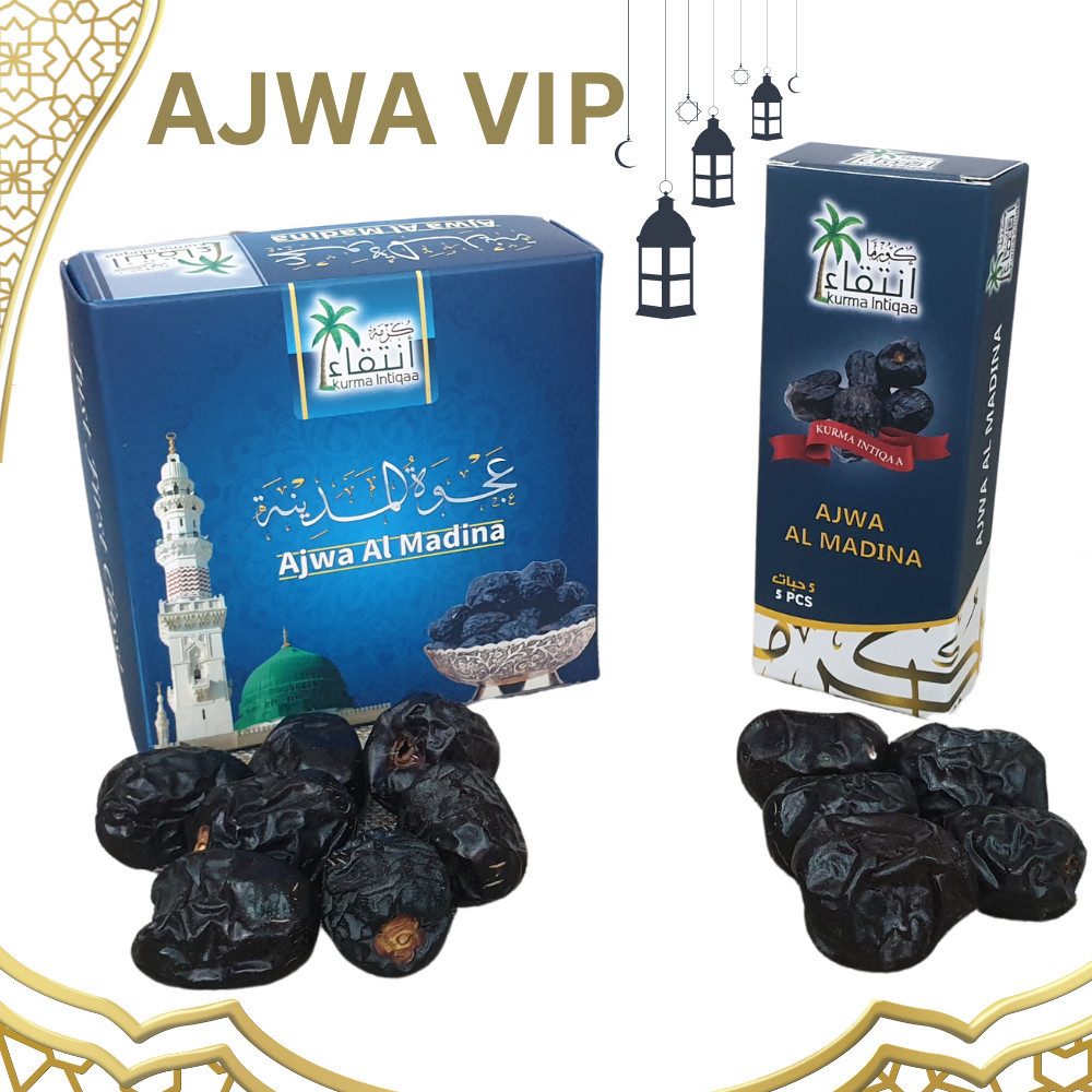 Dates Ajwa Al Madina (1Box * 7 dates) Kurma Ajwa Dates Ajwa Al Madina ...