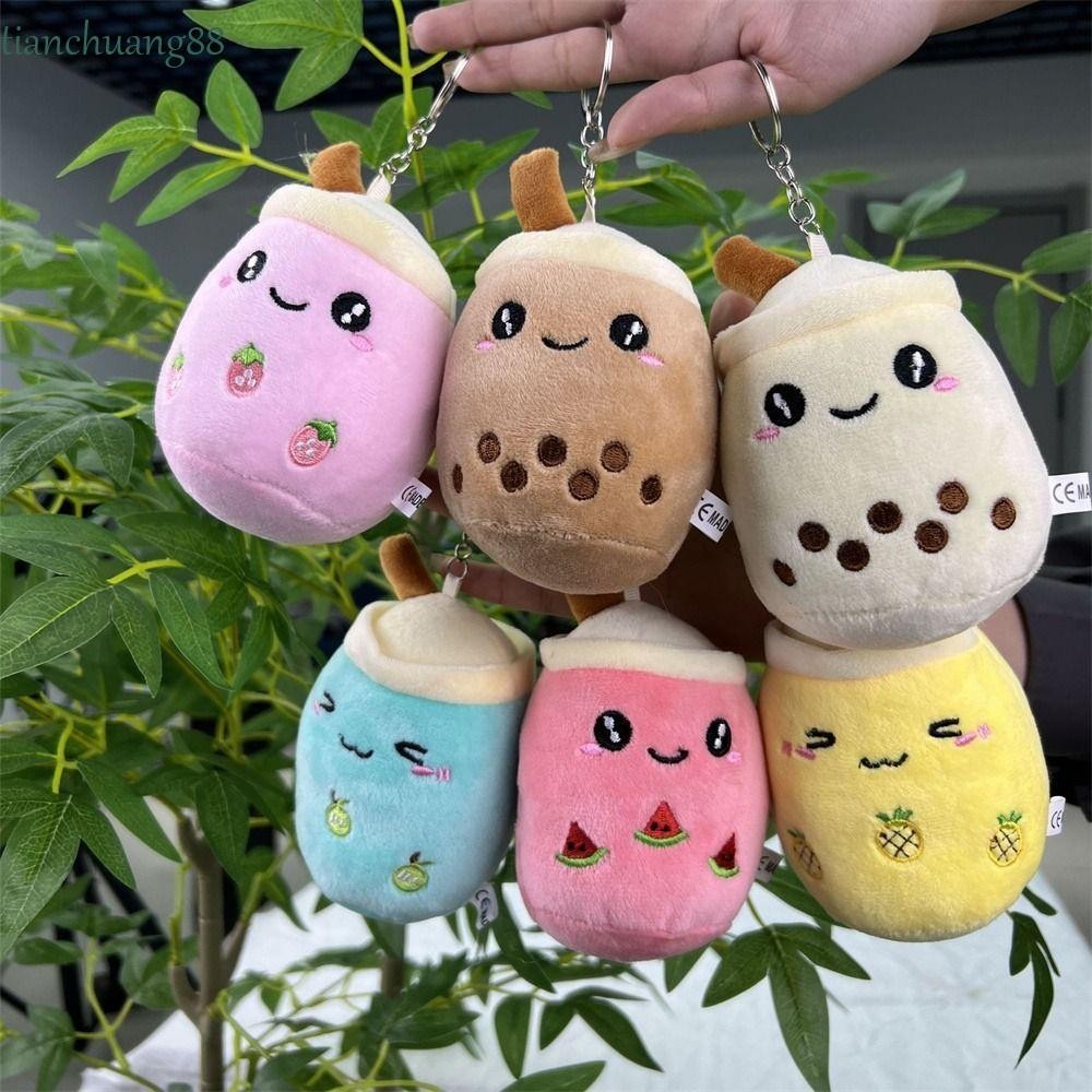 TIANCHUANG Bubble Tea Keychain, Plush Doll Stuffed Boba Milk Tea ...