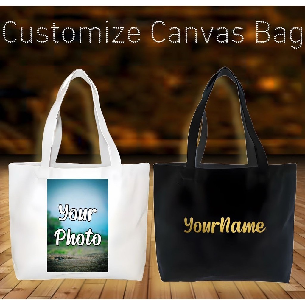 Customize A3 Canvas Bag 12 oz Personalized Tote Bag Student Tuition Bag ...