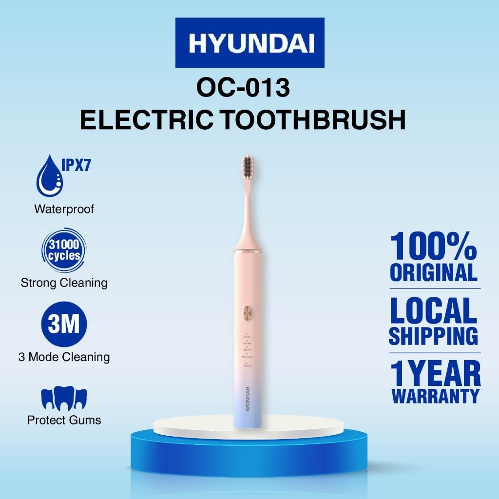 HYUNDAI OC-013 PK ELECTRIC TOOTHBRUSH | Shopee Malaysia