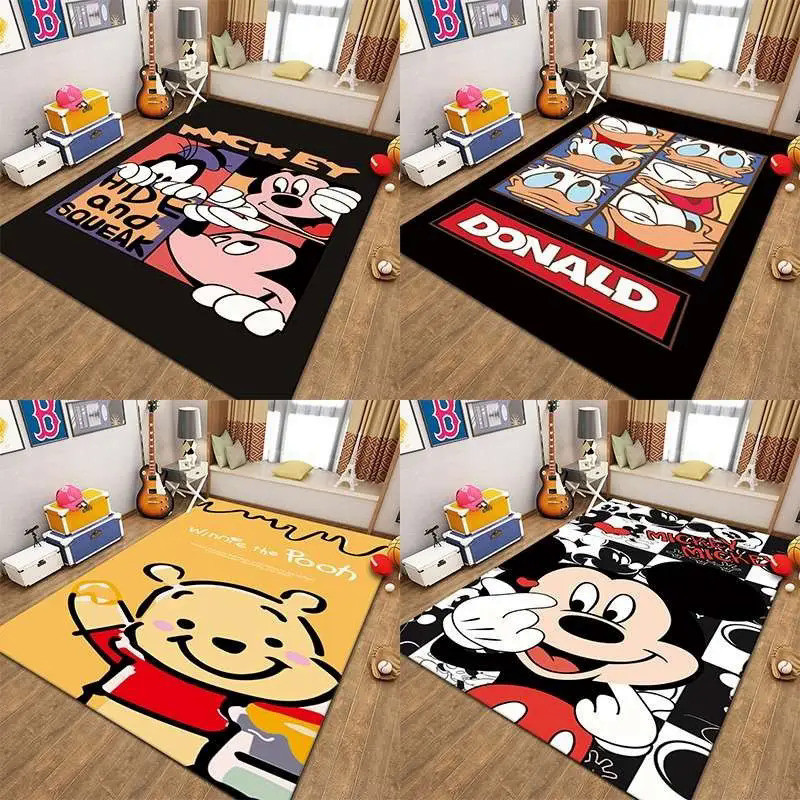 Disney Cartoon Mickey Mouse Winnie The Pooh Carpet Donald Duck Lounge ...