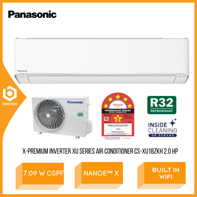 Panasonic X-Premium Inverter R32 XU Series Air Conditioner 2.0HP Eco ...