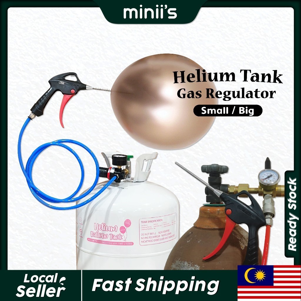 Miniis Helium Tank Gas Regulator Filler Valve for Latex Balloon Foil ...