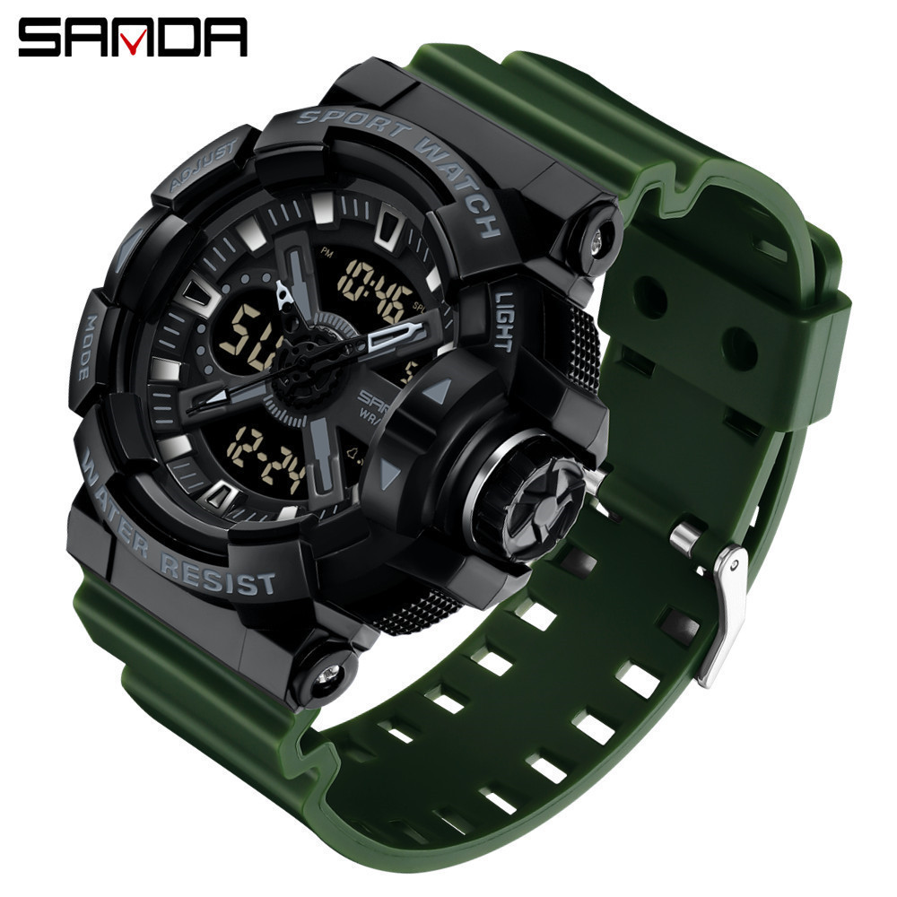 SANDA Military Men's Watch Top Brand Luxury Waterproof Sport Wristwatch ...