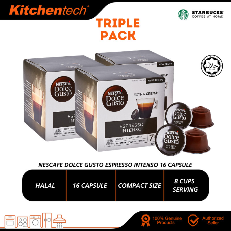 NESCAFÉ Dolce Gusto Espresso Intenso Coffee - NDG-12455032(3PACK ...