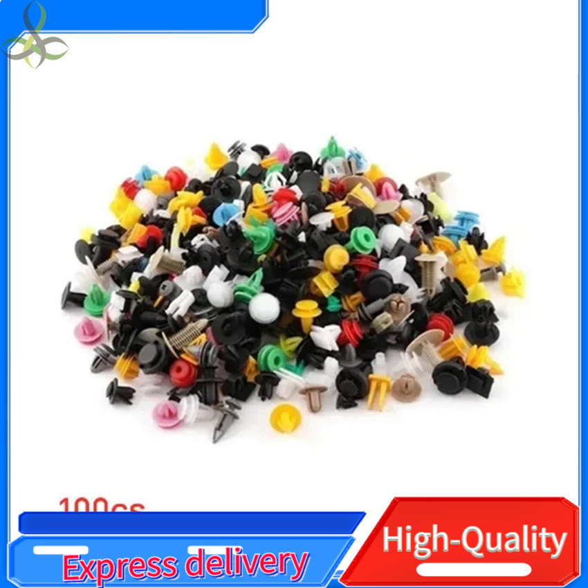 200pcs/50 Pcs Car Clips Fastener Screws Kit Bumper Plastics Fender Push ...