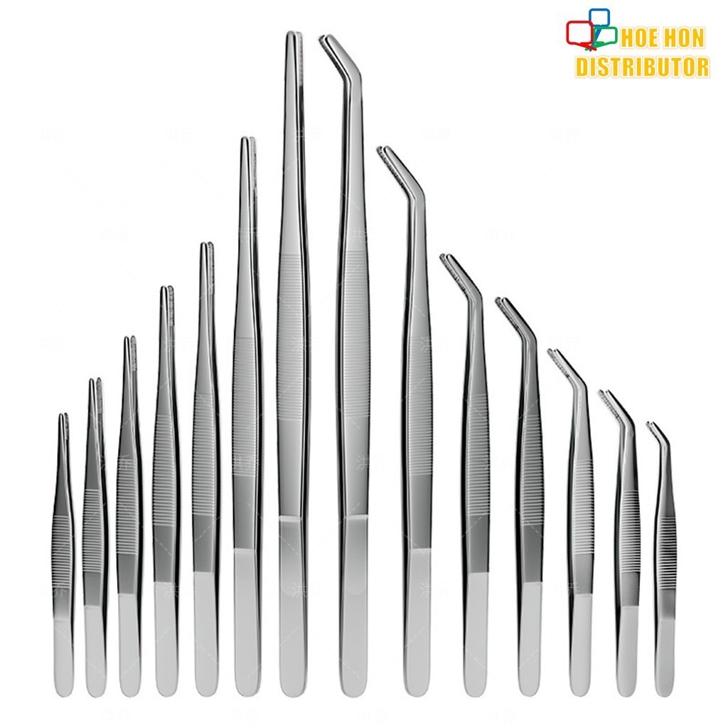 Stainless Steel Grip Tweezer 12.5cm-30cm 1pc Multipurpose Pet Aquarium ...