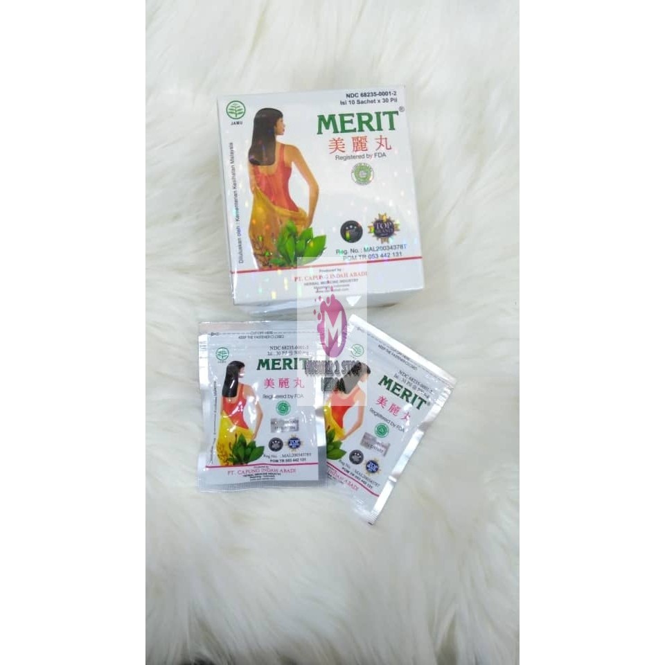 Jamu Pil Merit for Slimming & Detox (30 Pills x 1 Pack) / merit ...
