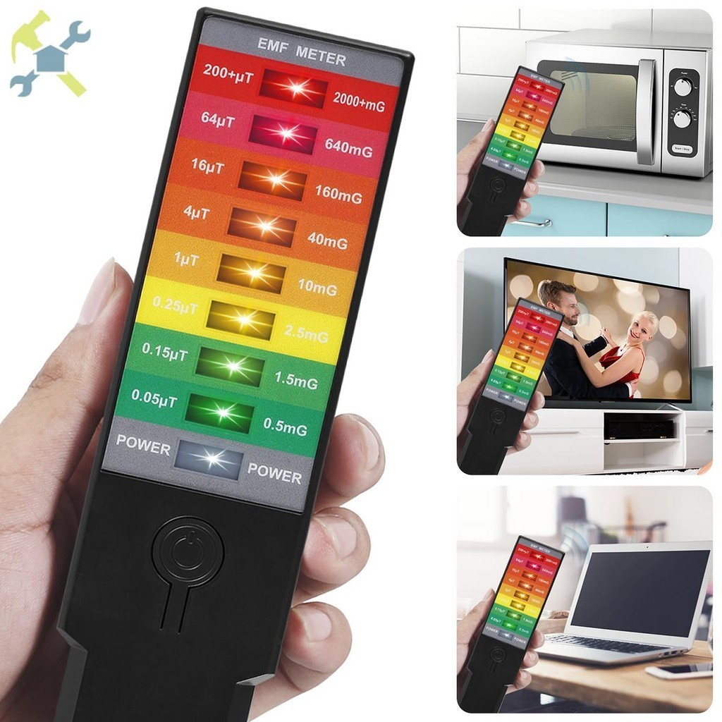 Electromagnetic Radiation Detector Handheld EMF Reader Battery Operated ...