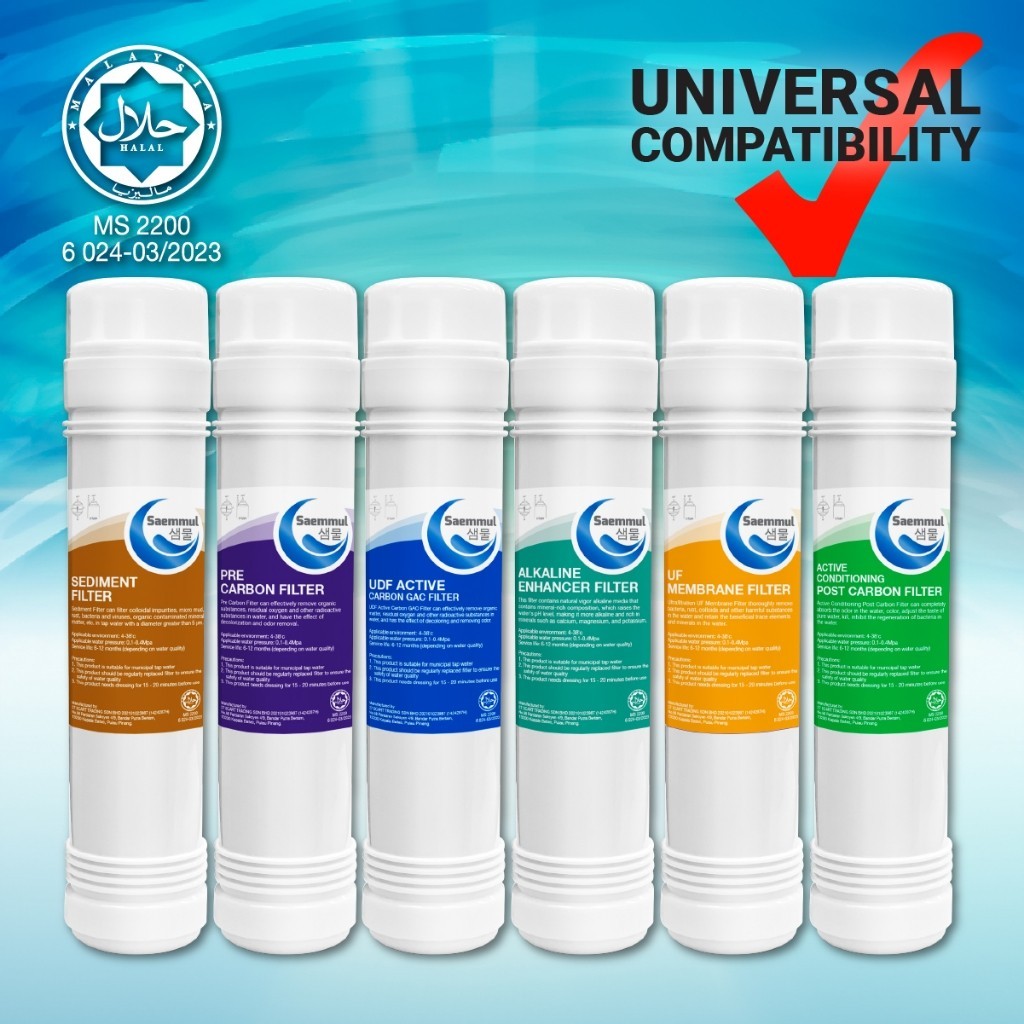 Enhanced Water Filter Set SAEMMUL 10" Halal Certified Universal ...