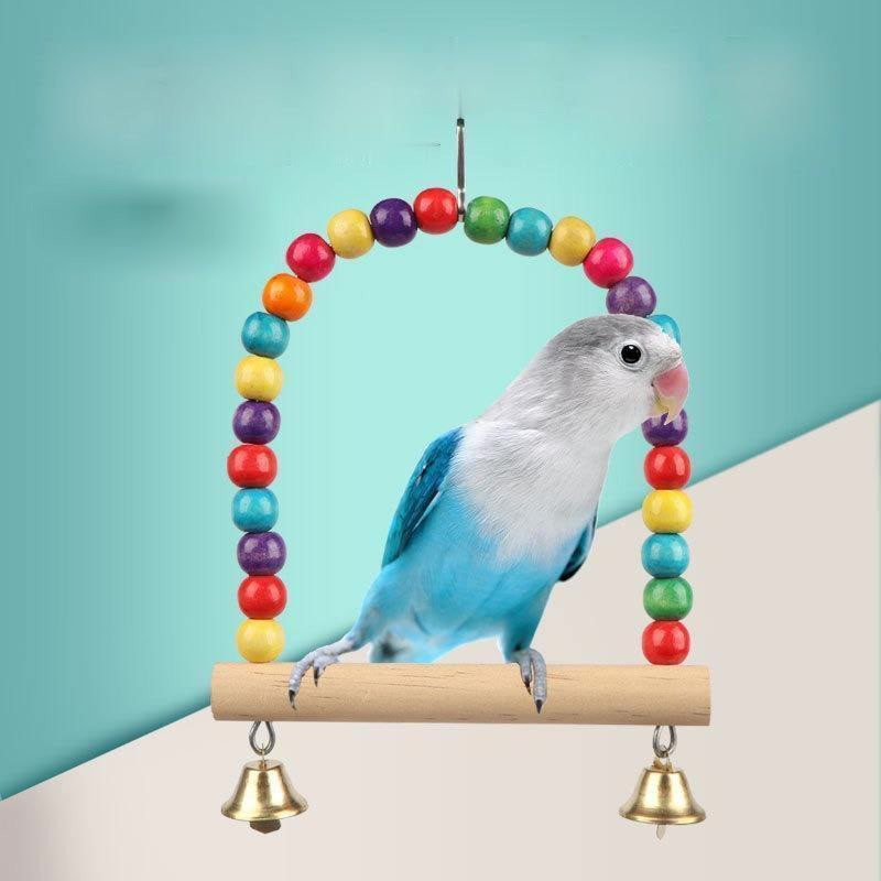 Ready Stock~ Large Bird Swing Toy Parrot Toy Sugar Glider Toy Swing ...