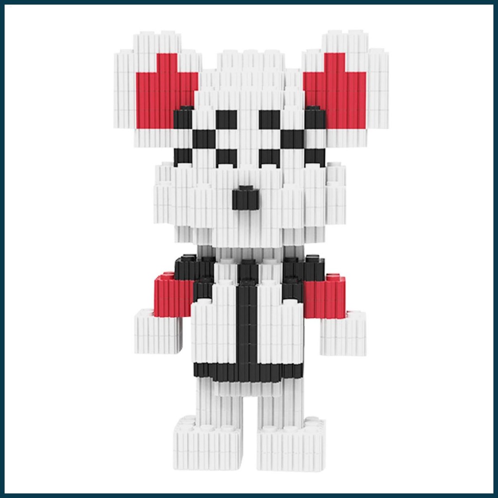 Bear Building Brick Toys Cartoon Animals Figure Building Blocks Cartoon ...