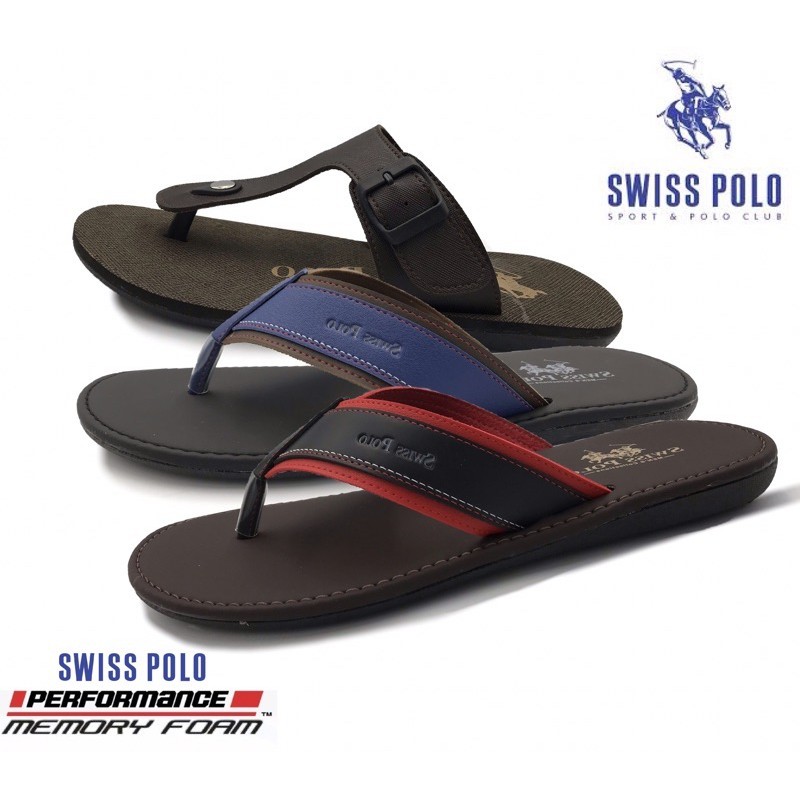 Lifestyle Swiss Polo Casual Cool Sandals / Selipar SwissPolo Ringan ...