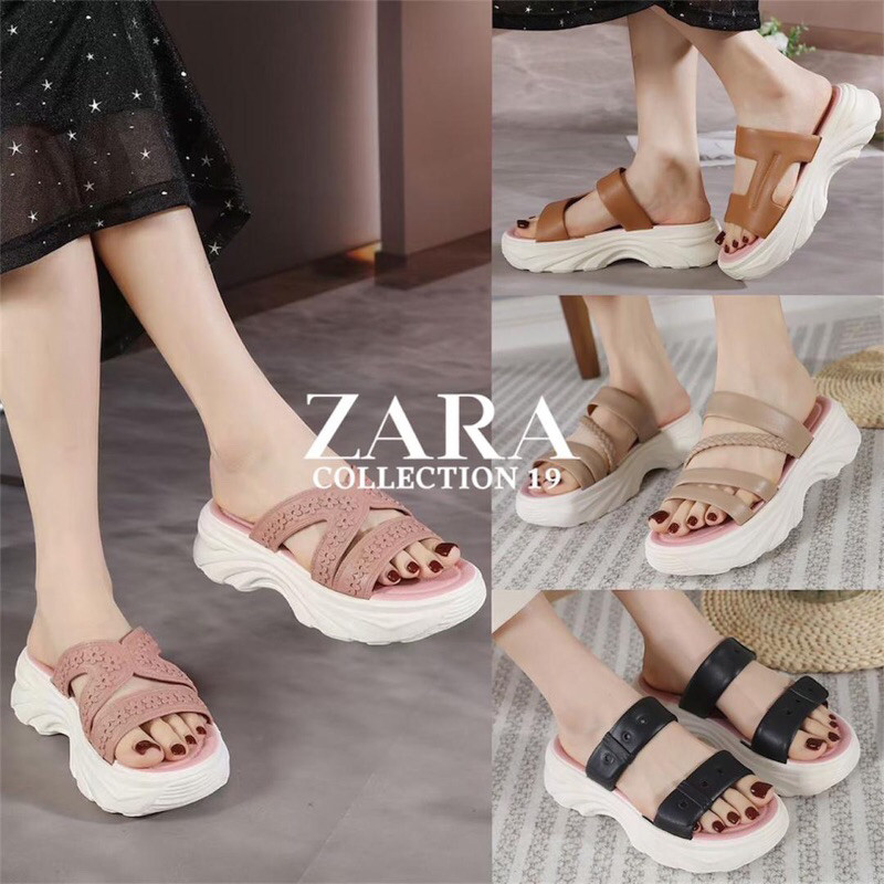 Zara Ladies Excellence SlipOn Flat Durables Comfort Wedges Sandals ...