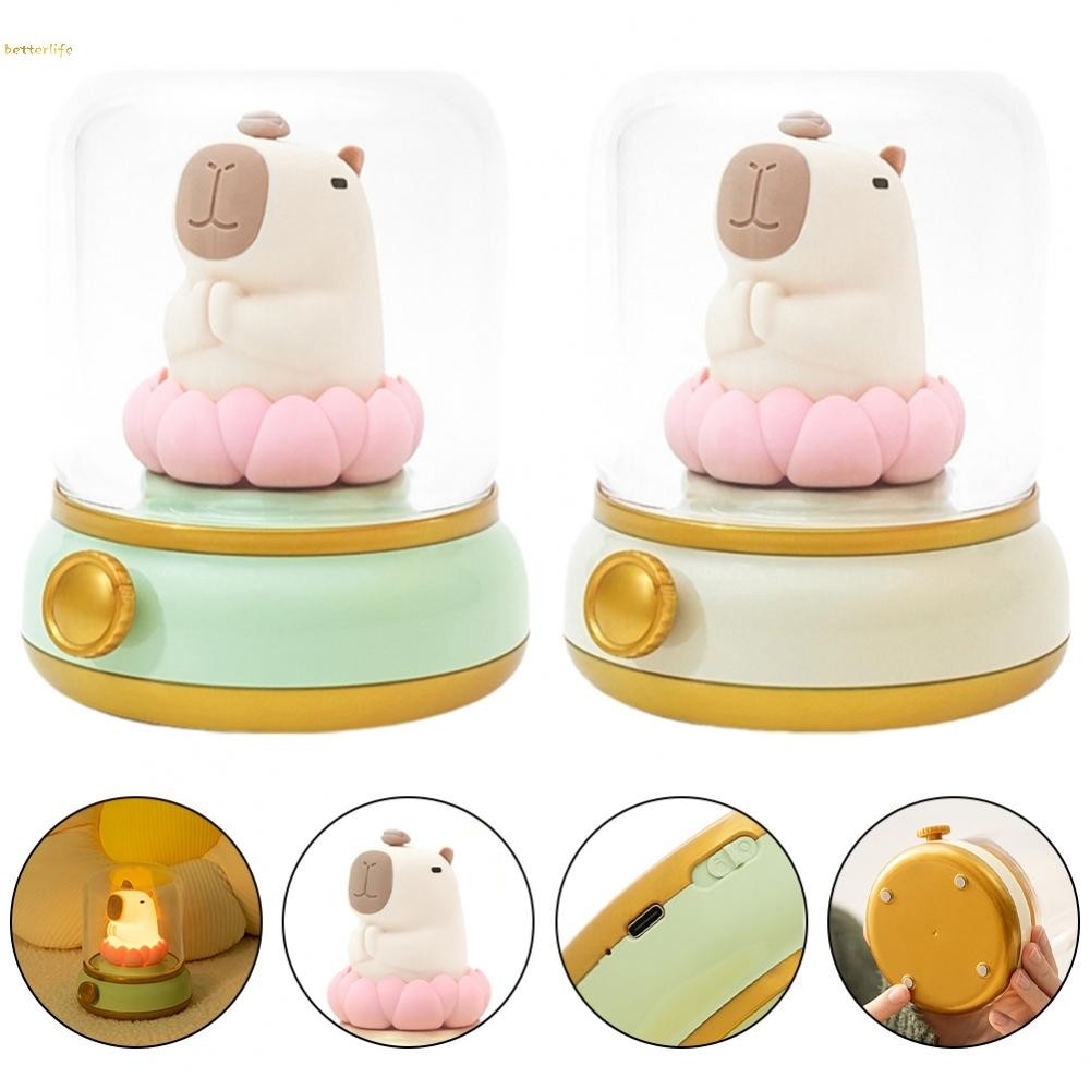 Bedside Capybara Lamp with Dimmable Function and 15 Minute Auto Shut ...