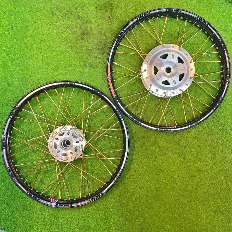 SET RIM ALLOY CNC MOTOR SCOOTER HONDA ICON, HONDA BEAT v1 v2 HUB CNC ...