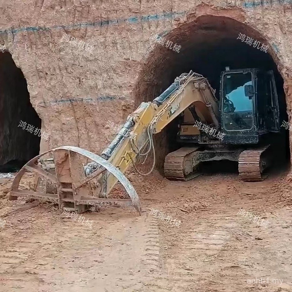 Excavator Digging Kiln Hole Handy Tool Kiln Hole Breaking Soil Scraping ...