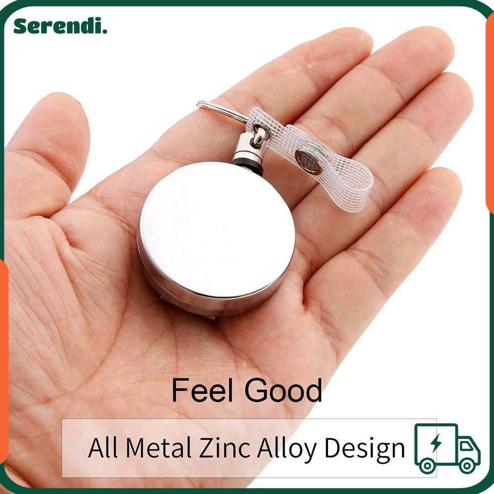 SERENDI Retractable Key Chain Anti Lost Retractable ID Card Badge ...