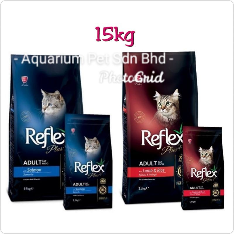 Reflex Plus Adult (Salmon/Lamb&Rice) Cat Food 15kg | Shopee Malaysia