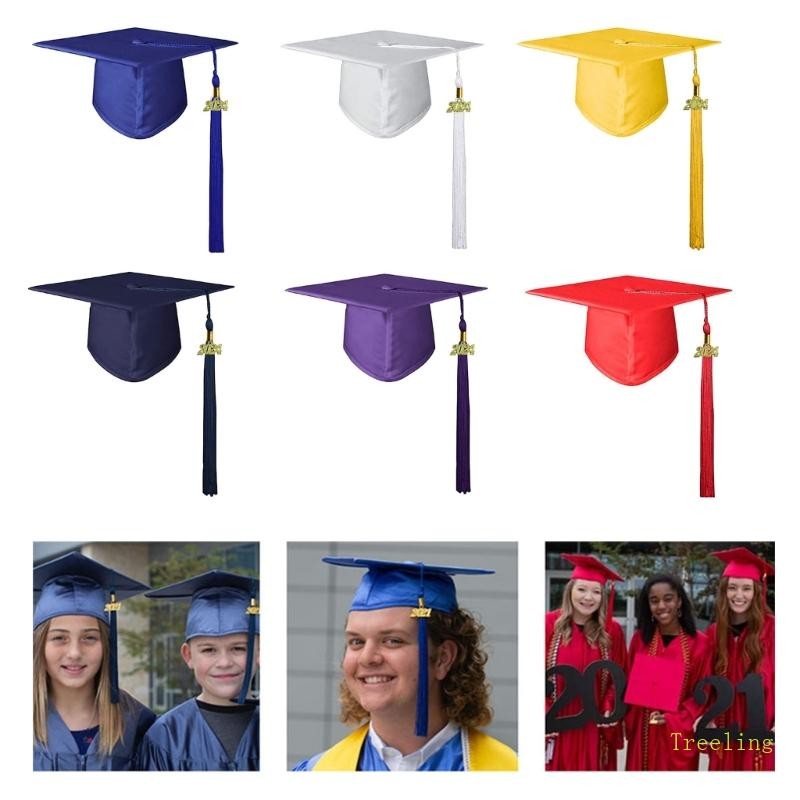 Treeling Graduation Caps Classical Graduate Costume for Adult Ceremony ...
