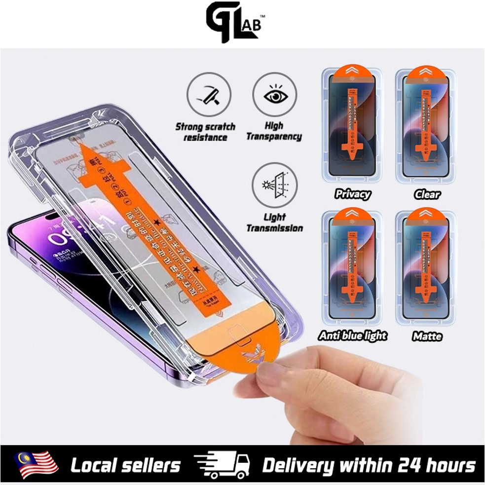 Screen Protector For iPhone 16 15 14 13 12 11 Pro Max Plus XR X Xs HD ...