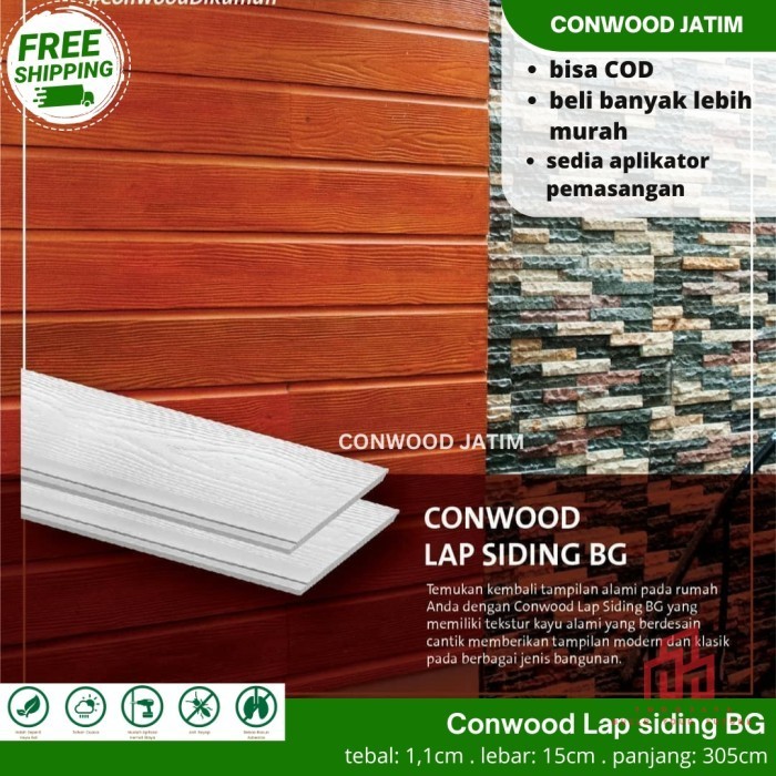 Conwood Lap Siding BG (1,1 x 15 x 305)cm /pcs | Shopee Malaysia