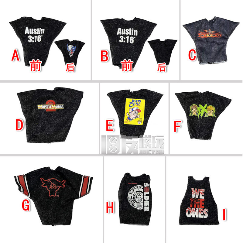 Wwe Wrestler Costume Props 6-7inch Wrestler figure Accessories Clothes ...