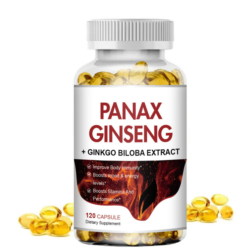 Panax Ginseng Capsules Ginkgo Biloba Ashwagandha Extract Boosts Mood ...