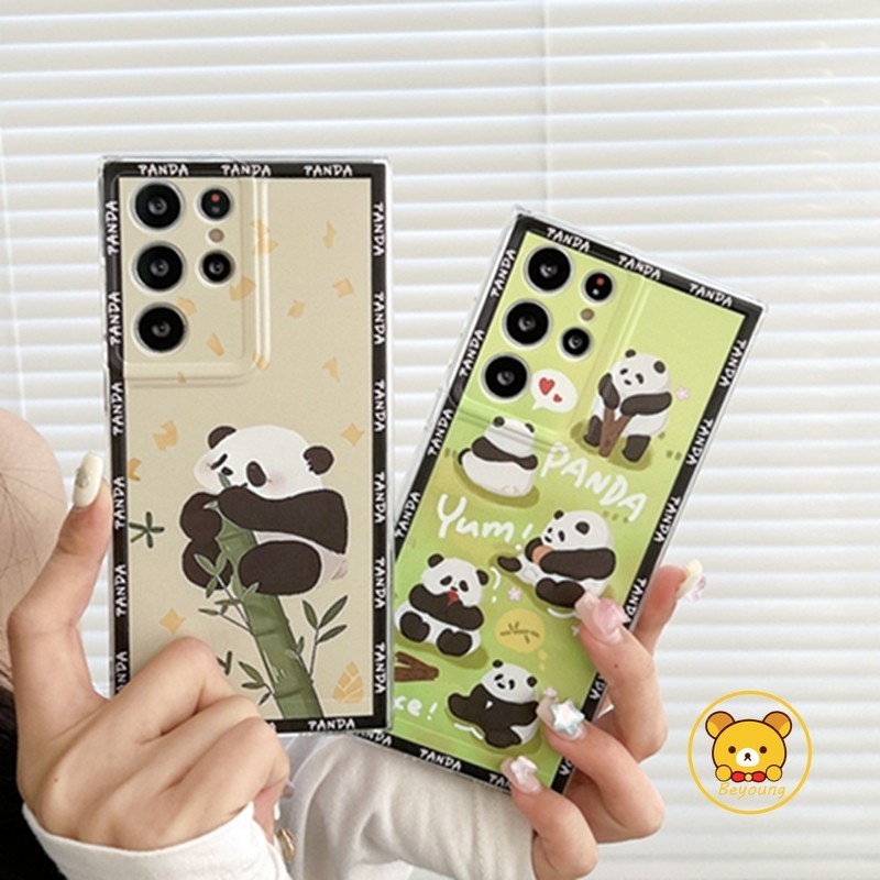 Cute Panda Phone Case For Samsung Galaxy A71 A51 5G M53 M33 M13 4G Note ...