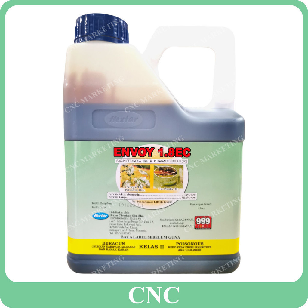 4L Envoy 1.8EC Hextar Insecticide Miticide Mites Racun Hama Serangga ...