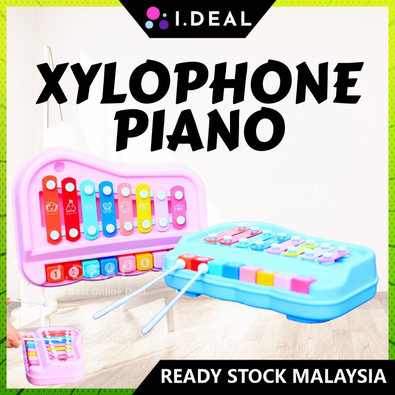 IDEAL Piano Xylophone Music Instrument Early Learning Kids Toy Knock ...