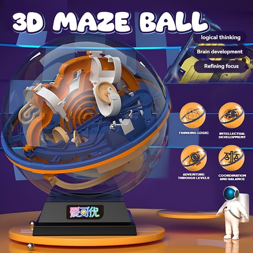 3D Three-Dimensional Maze Ball Break-through Balance Exercise ...