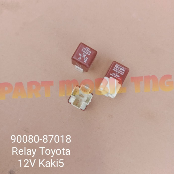 Relay Relay Rilay Toyota 5 Legs 12V 90080-87018 Per Pcs | Shopee Malaysia