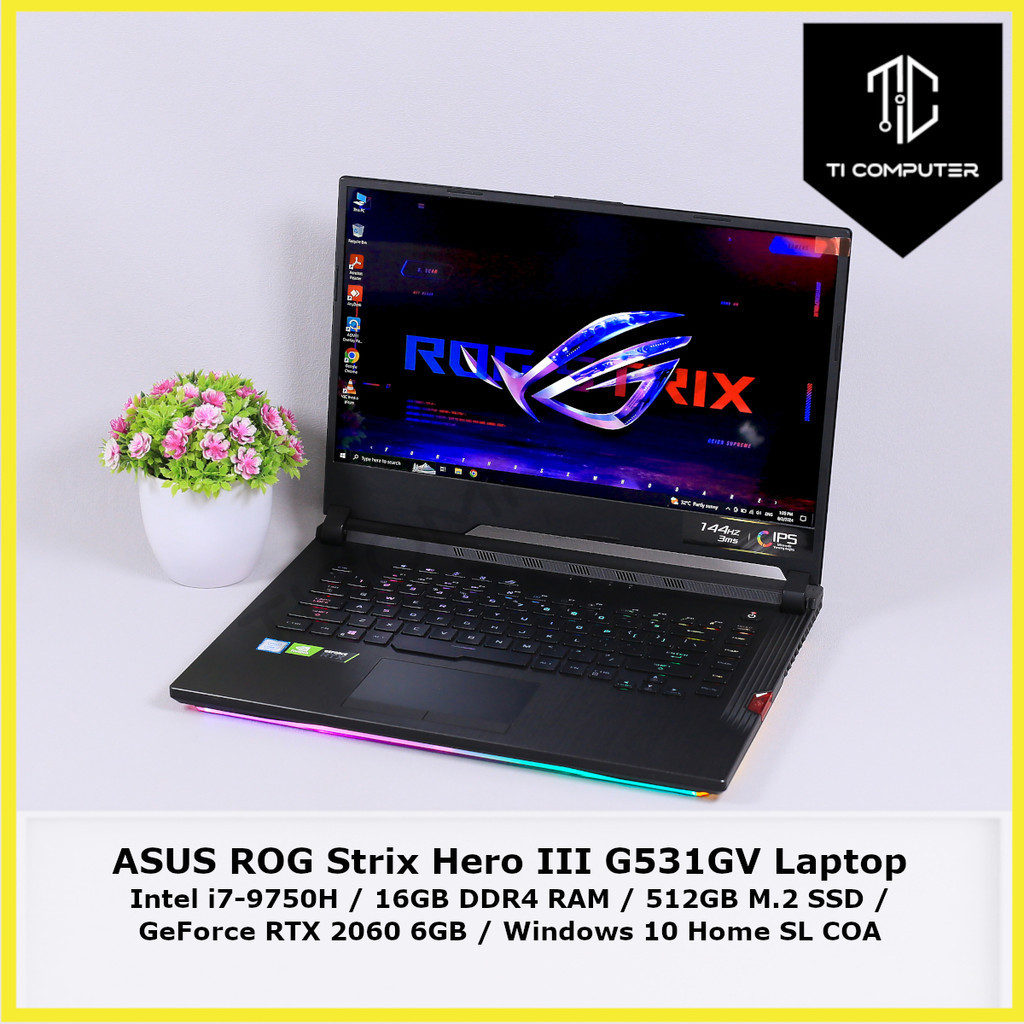 ASUS ROG Strix Hero III G531GV Intel Core i7-9750H 16GB RAM 512GB SSD ...