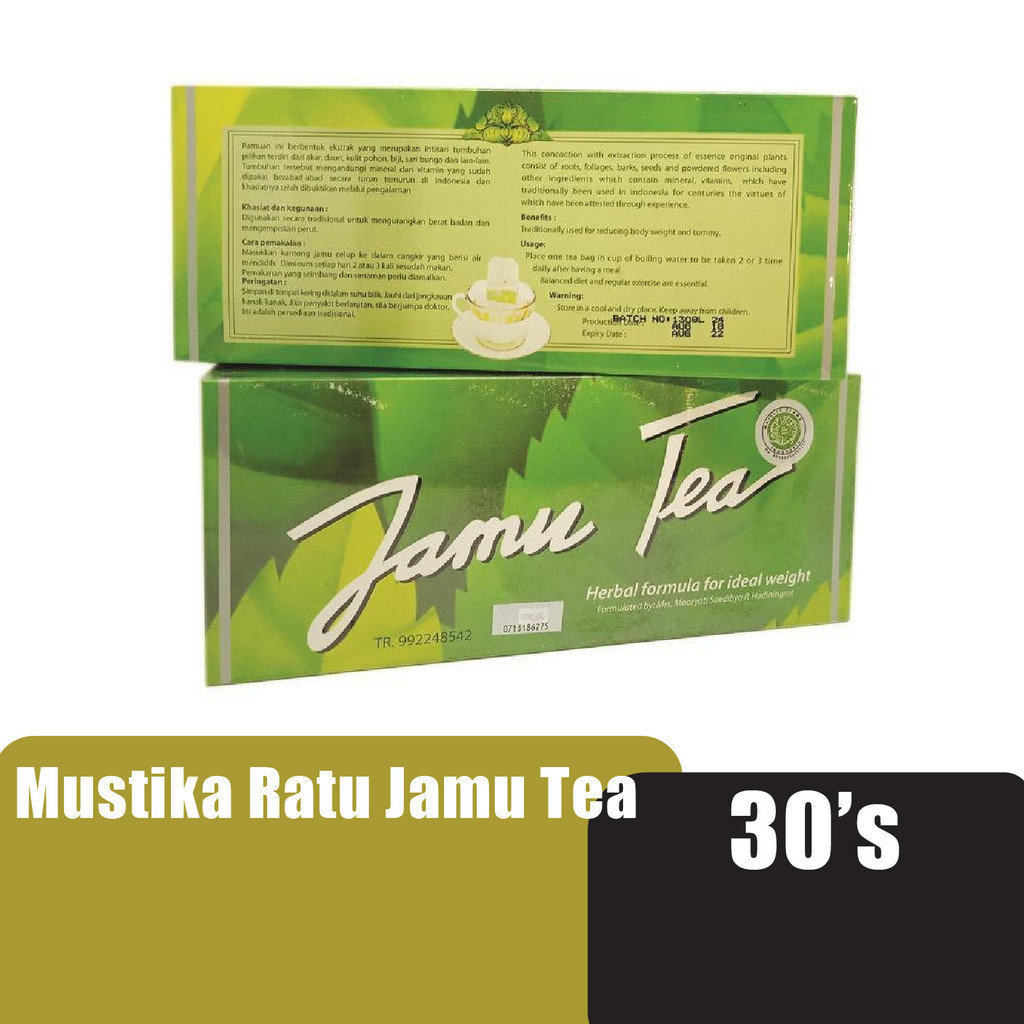 Mustika Ratu Jamu Tea Kurus - Detox Slimming Tea (30's) | Shopee Malaysia
