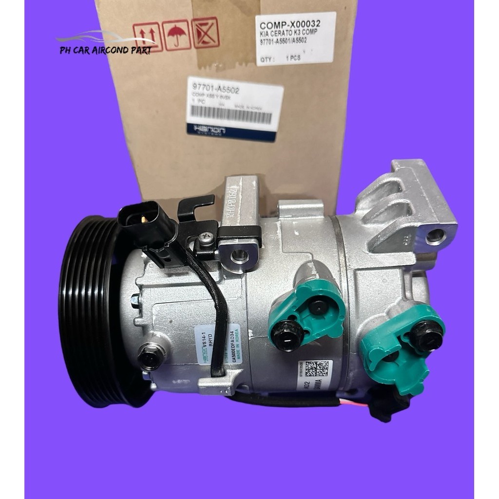 [HANON] COMPRESSOR - KIA CERATO 2013 K3 6PK 4LEG HANON 97701-A5501 ...