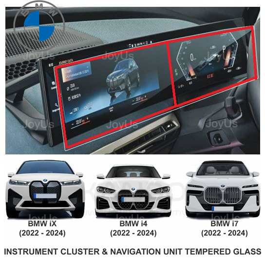 BMW iX i3 i4 i7 (2023-2025) Infotainment Screen Tempered Glass ...